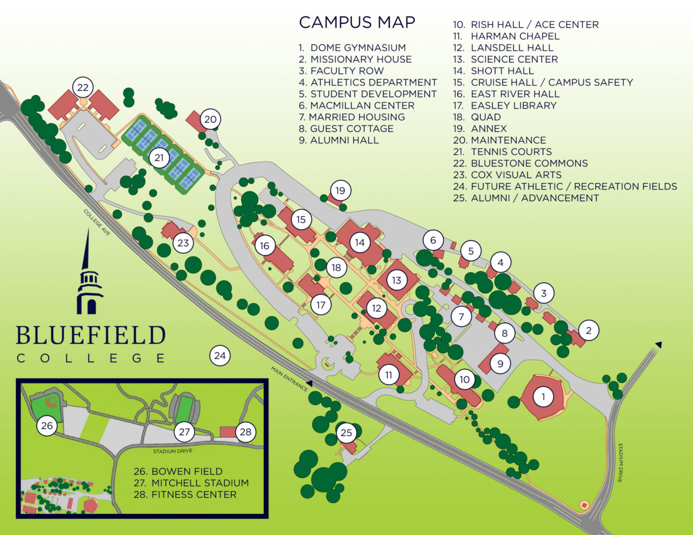 Bluefield Map
